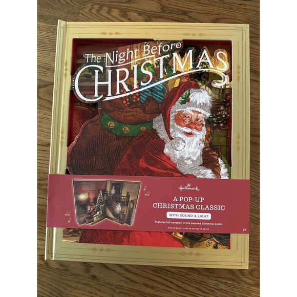 100% Pure | Toys | Hallmark The Night Before Christmas Jumbo Popup Book ...